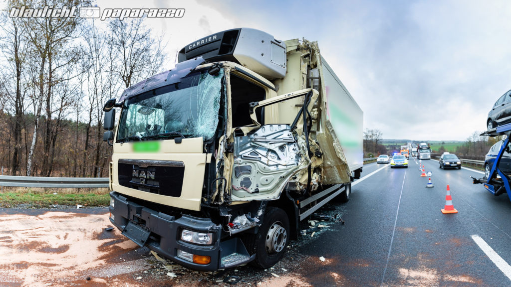 LKW-Auffahrunfall auf der A4 bei Ottendorf-Okrilla | Blaulicht-Magazin.net