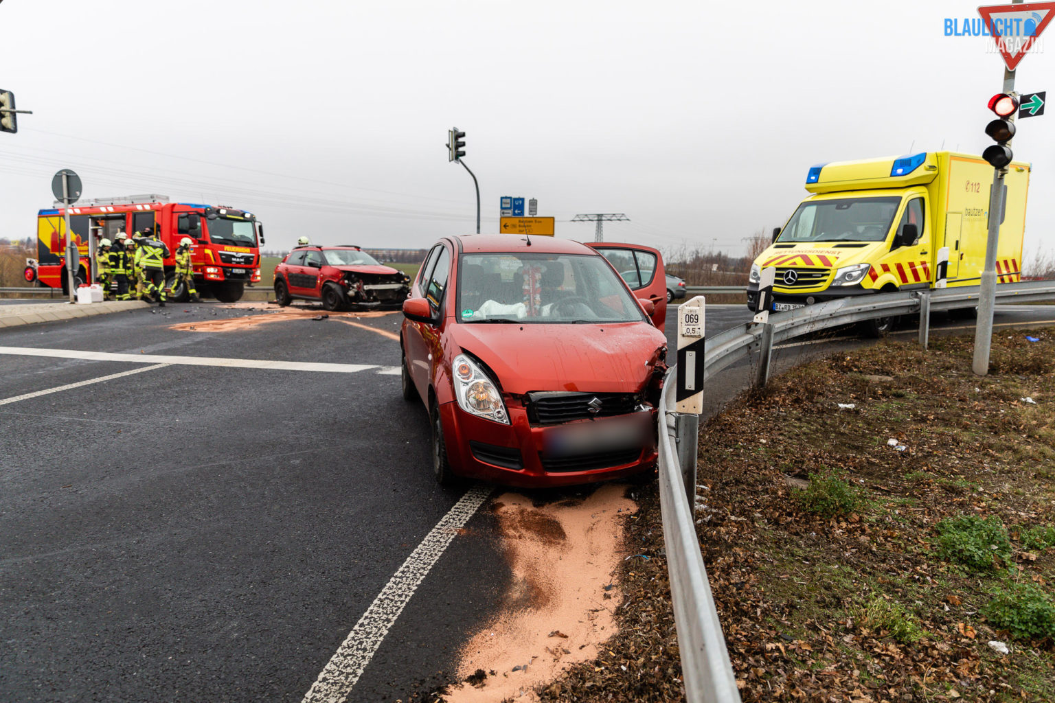 Unfall an der Autobahnauffahrt Bautzen-Ost | Blaulicht-Magazin.net